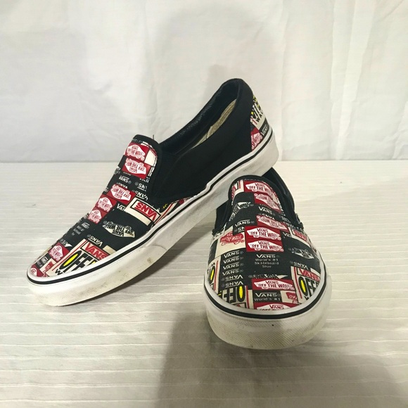 Vans | Shoes | Mens Vans Label Mix Slip On Skater Shoes Sz 85 | Poshmark